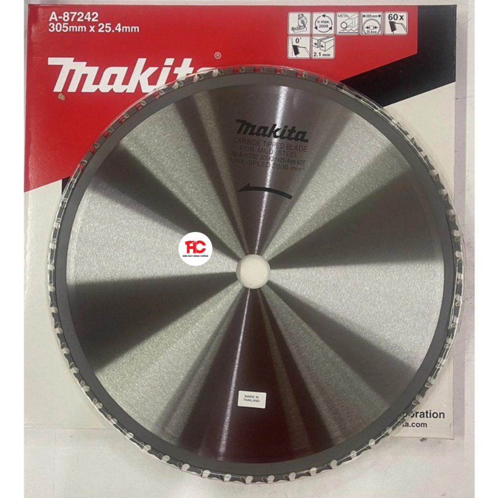 Lưỡi cắt sắt hợp kim Makita A-87242 (305x25.4x60T) dùng cho máy cắt ...