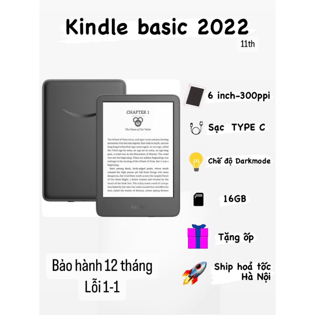 Máy đọc sách Kindle Basic 2022 | Shopee Việt Nam