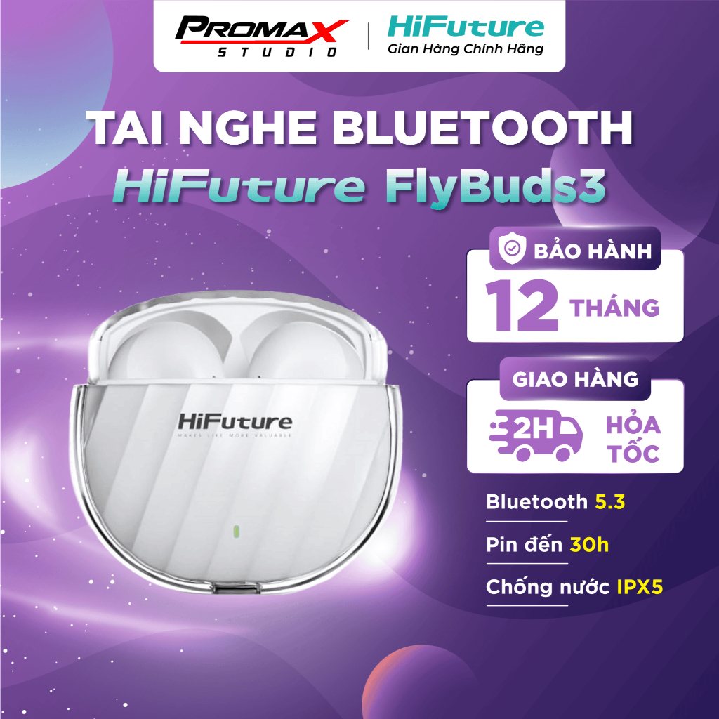 Tai nghe HiFuture FlyBuds3 True Wireless EarBuds (Bluetooth 5.3, ENC ...