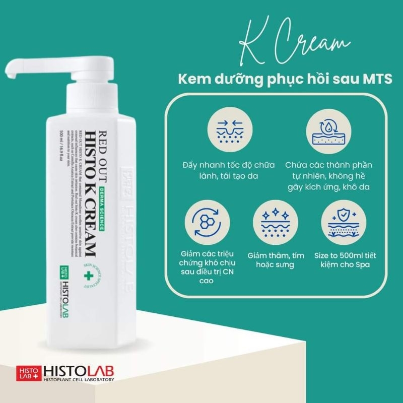 500Gr RED OUT K CREAM HISTOLAB - KEM PHỤC HỒI DA XÂM LẤN, BONG TRÓC ...