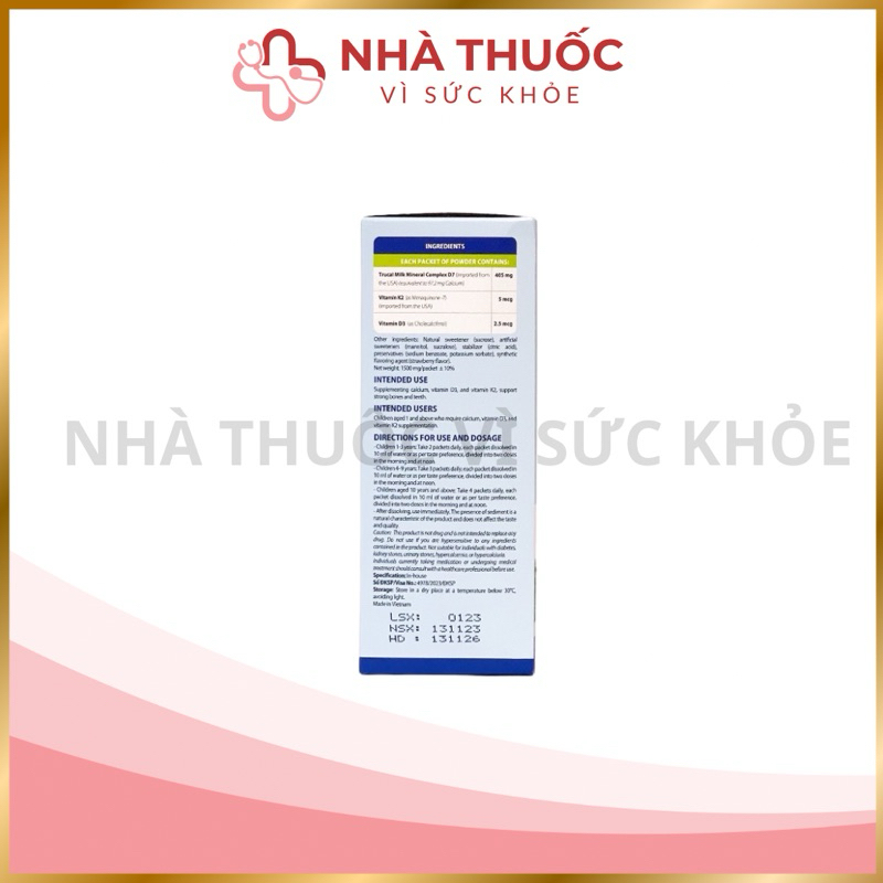 [Chính Hãng] Kid Well Calcium D3K2 - Hỗ trợ bổ sung canxi phát triển ...