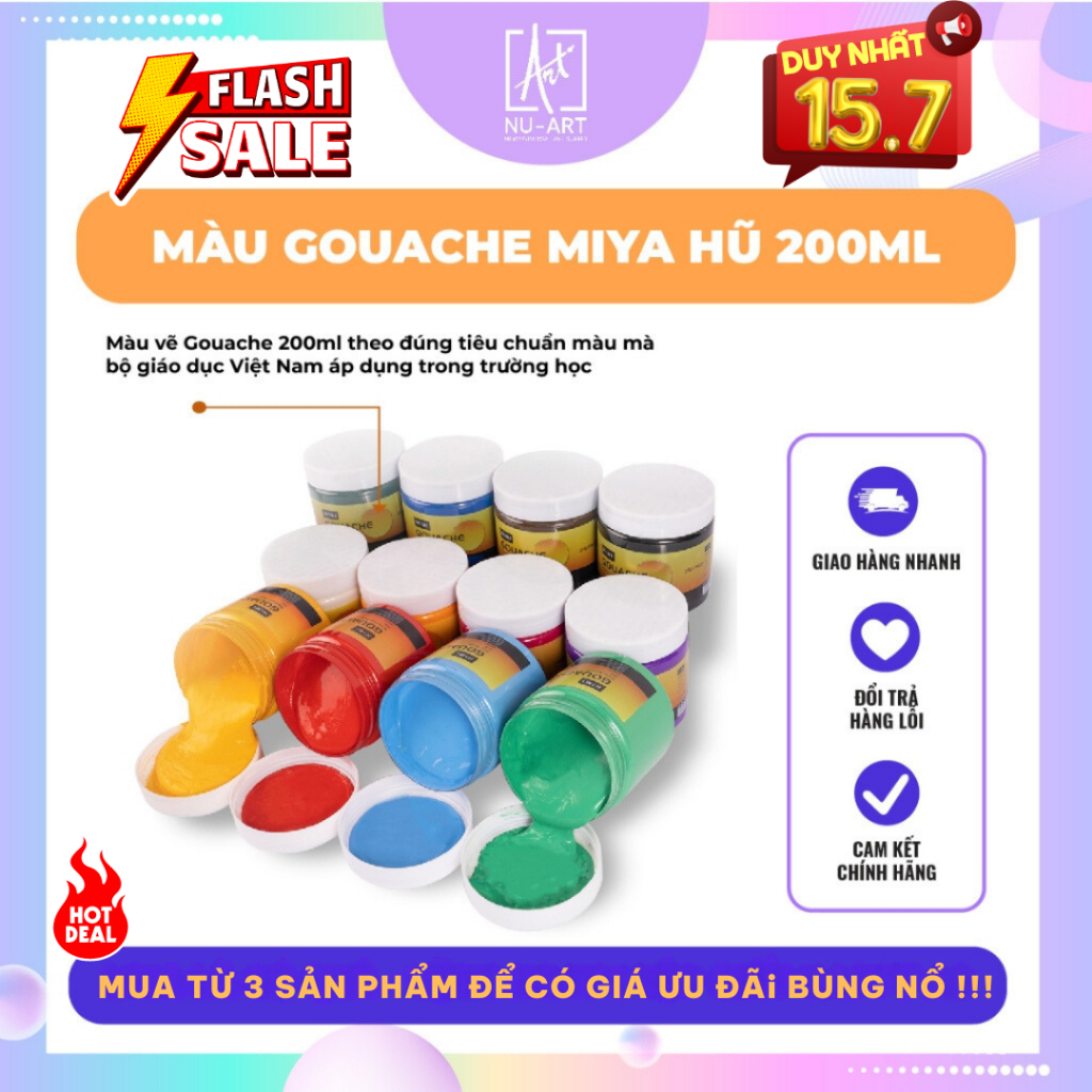 Màu Gouache Himi Dạng Đậm Đặc - Hũ 200ml | Shopee Việt Nam