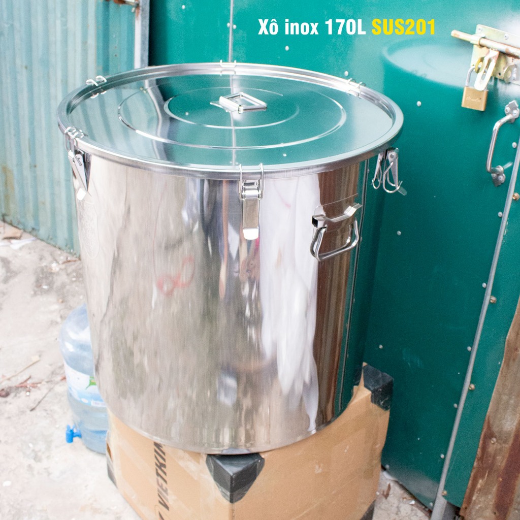 Xô inox 304 cỡ lớn (60 x 60)cm 170L | Shopee Việt Nam