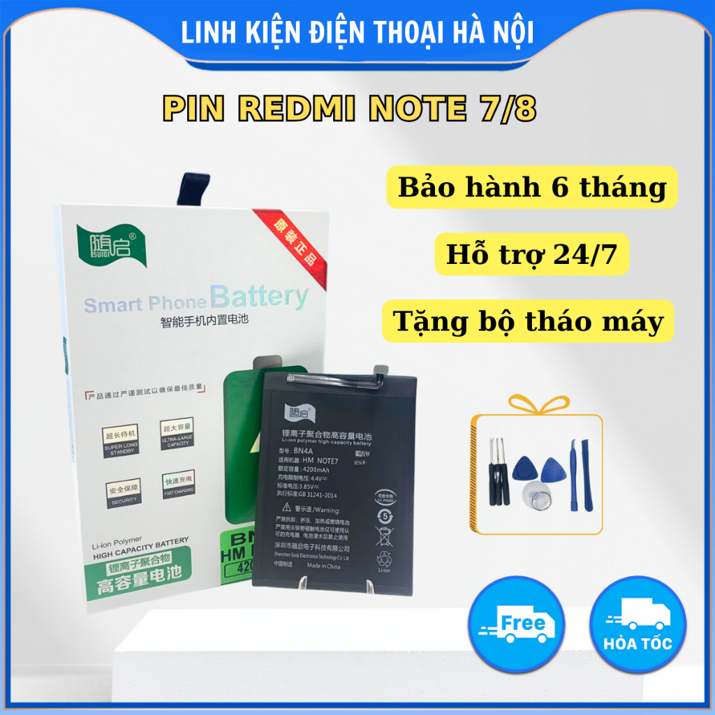 Pin Xiaomi Redmi Note 7/7 Pro, Redmi Note 8/ 8 Pro, Redmi 7 chuẩn SuiQi ...