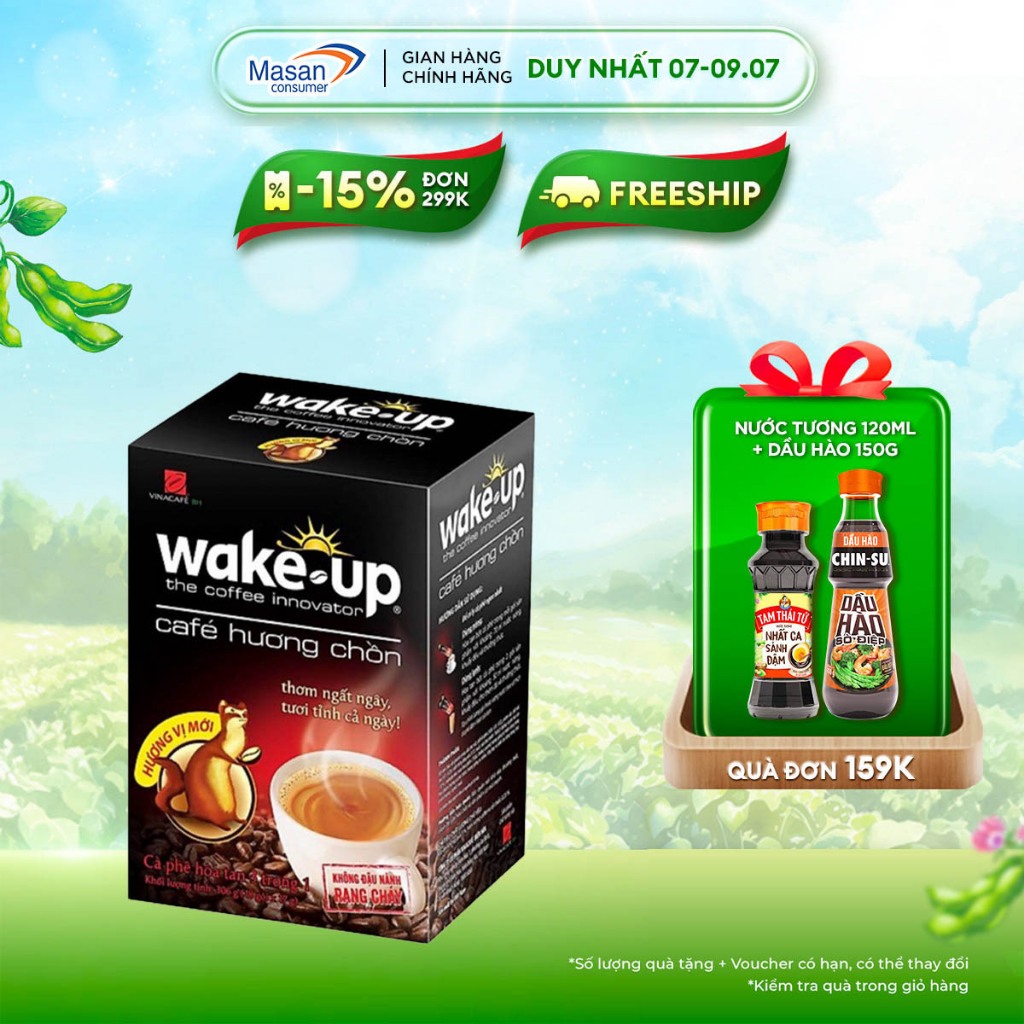 Cà Phê Wake Up Hương Chồn Hộp 18 Gói | Shopee Việt Nam