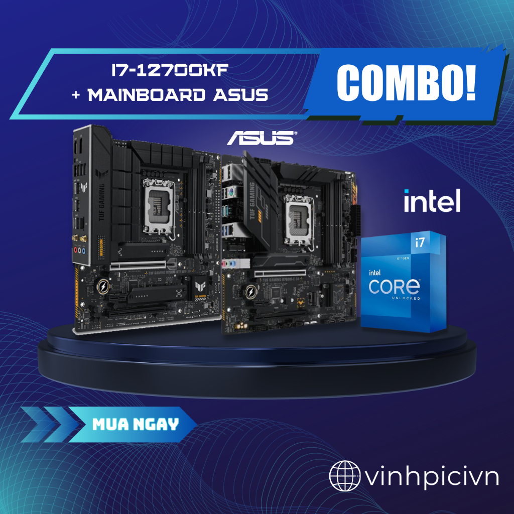 Combo INTEL CPU I7 12700KF + Mainboard ASUS LGA1700 | Shopee Việt Nam