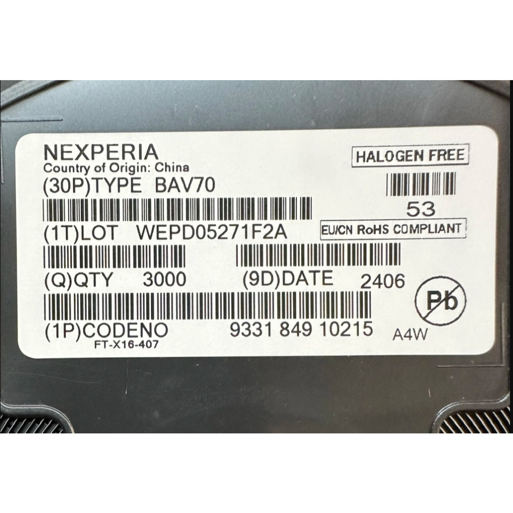 DIODE SMD CODE A4 A4W BAV70 0.2A 70V SOT-23 DÁN (GÓI 60 CON) | Shopee ...