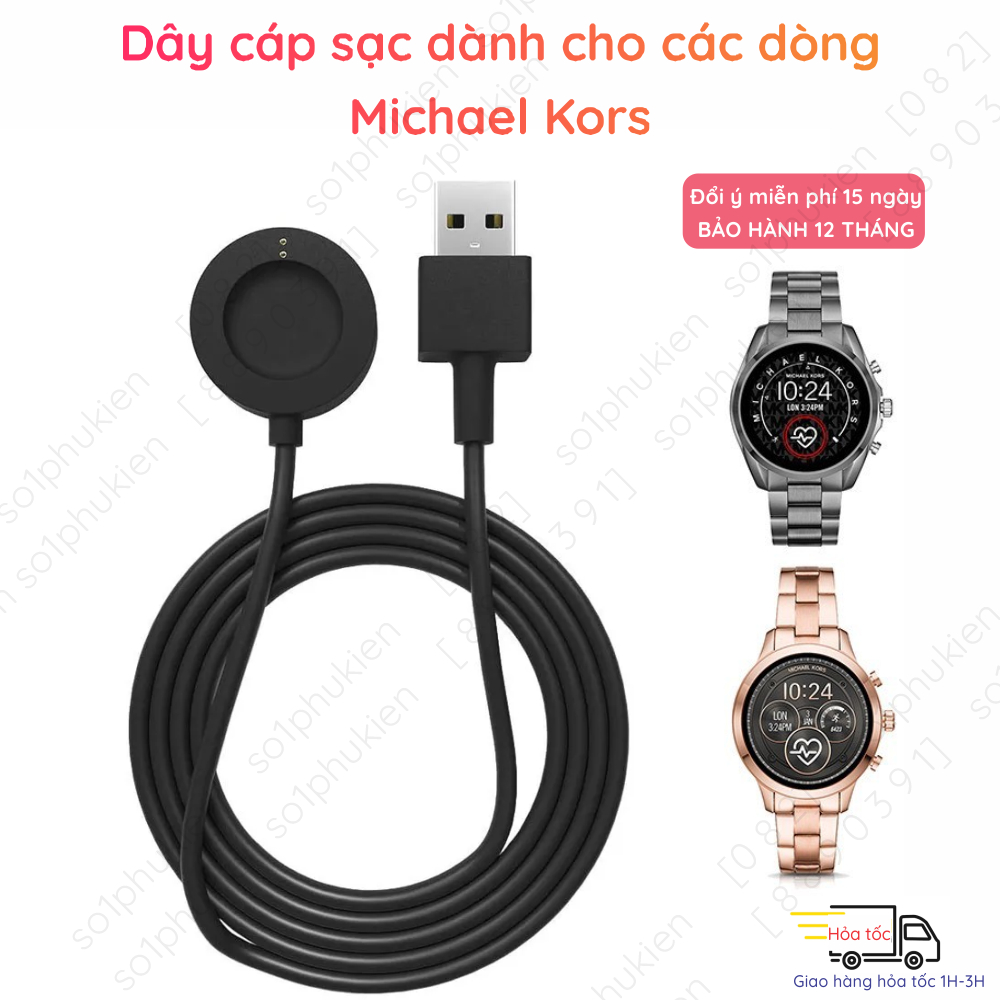 [BH 12Th] Dây cáp sạc đồng hồ Michael Kors Access Gen 4 Gen 5 5e ...