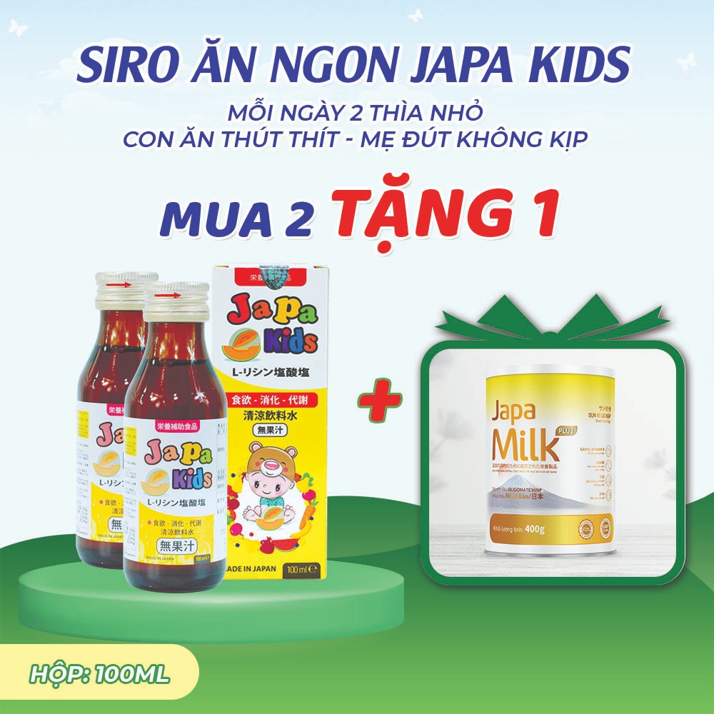 [Mua 2 Tặng 1] Siro Ăn Ngon Cho Bé Japa Kids Chính Hãng Hỗ Trợ Bé Tăng ...