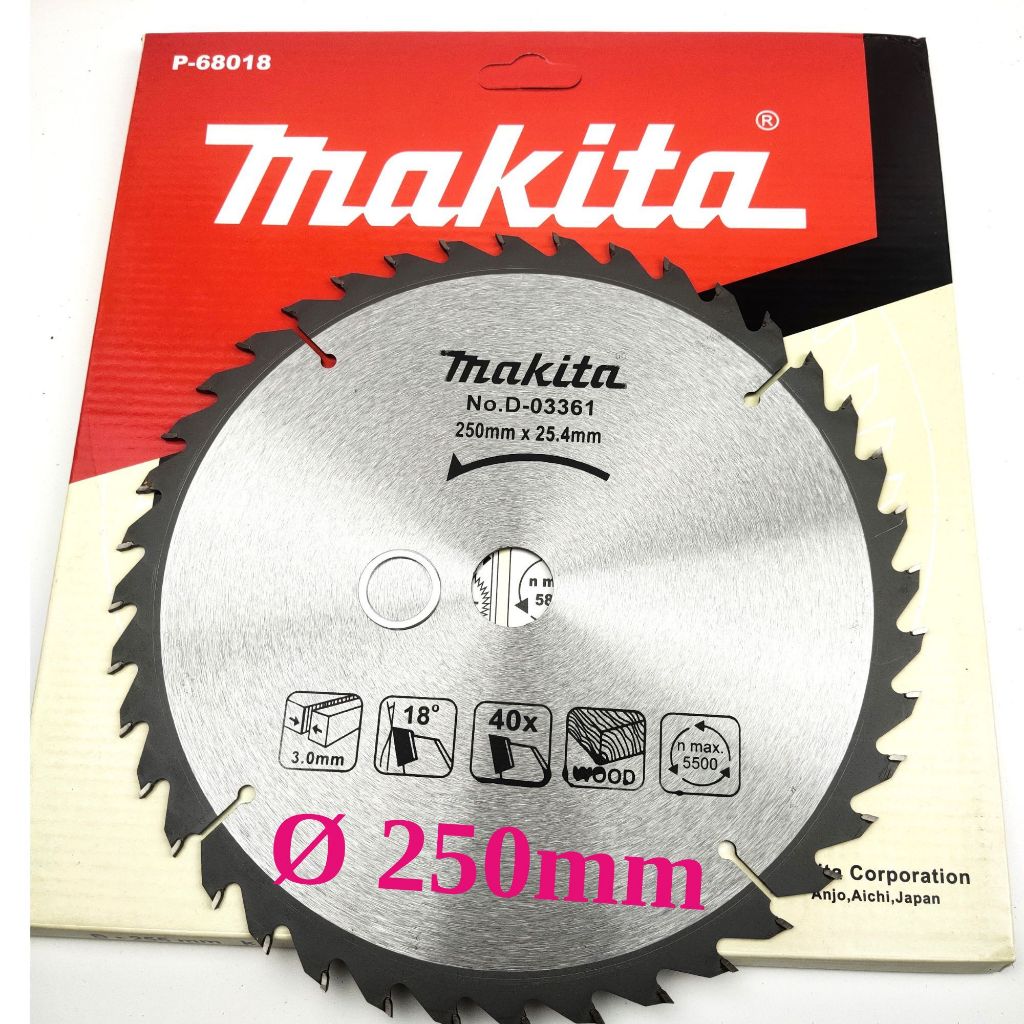 Lưỡi cưa gỗ - Lưỡi cắt gỗ 250mm 40 răng - Makitar (CM250-40) | Shopee Việt Nam