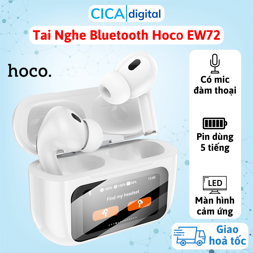 Tai Nghe Bluetooth Không Dây Hoco EW72, Màn Hình LED Cảm Ứng, Có Micro ...