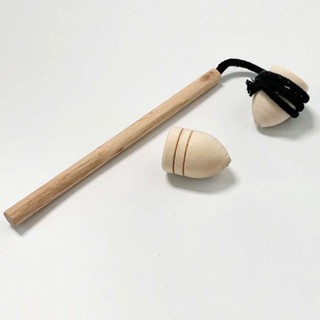 Trò chơi dân gian tuổi thơ - Trò chơi đánh cù - Bộ con quay bằng gỗ cho ...