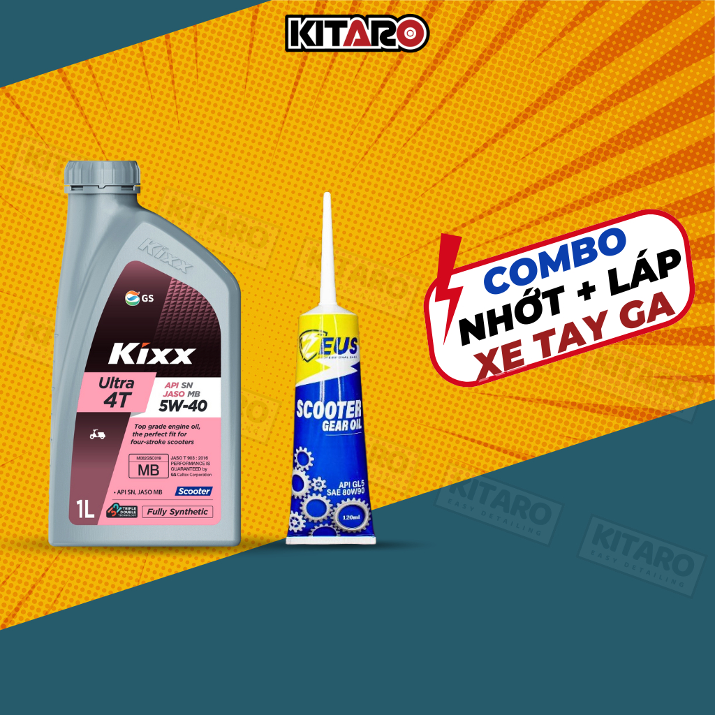 Nhớt xe tay ga Kixx scooter 5w40 800ml | Shopee Việt Nam