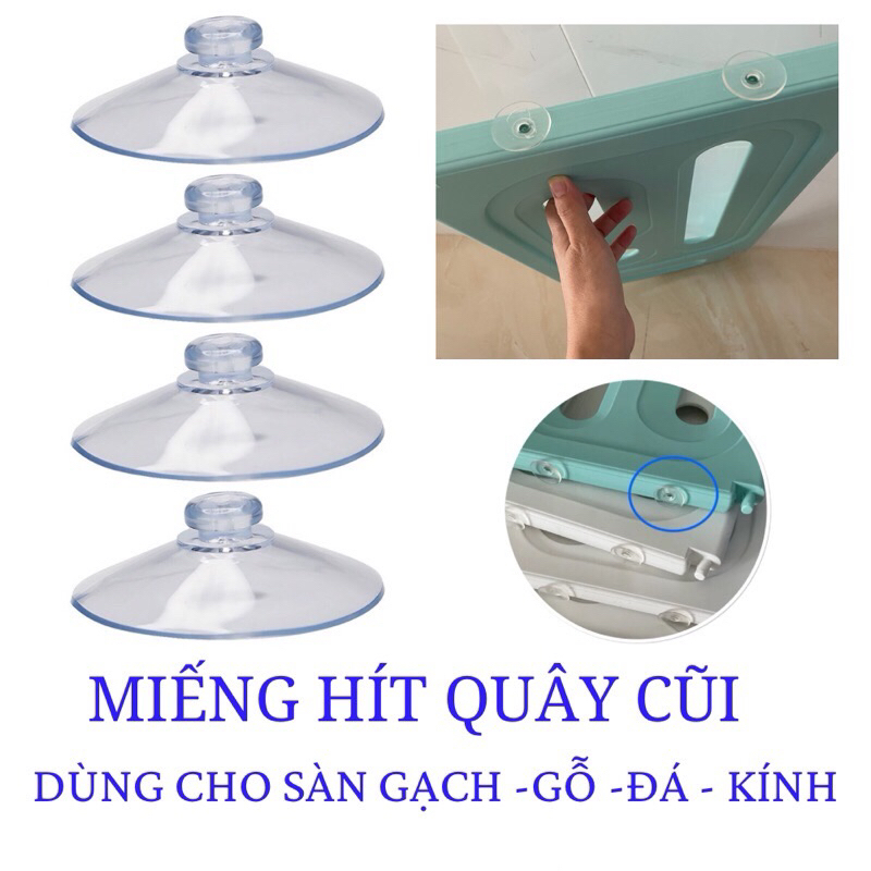 Miếng hít quây cũi, miếng hít cố định quây cũi, đệm kê mặt kính size ...
