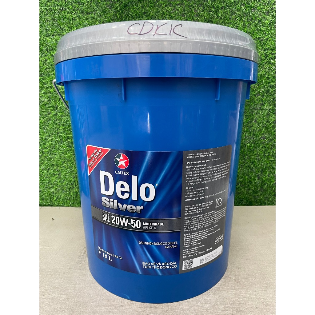 [ HÀNG CHÍNH HÃNG ] Dầu động cơ Caltex Delo Silver Multigrade 20W50 (18 ...
