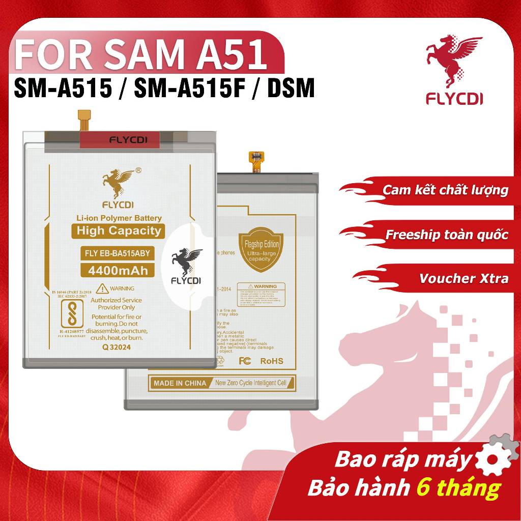 Pin điện thoại cho dòng EB-BA515ABY A51/SM-A515/SM-A515F/DSM FLYCDI ...