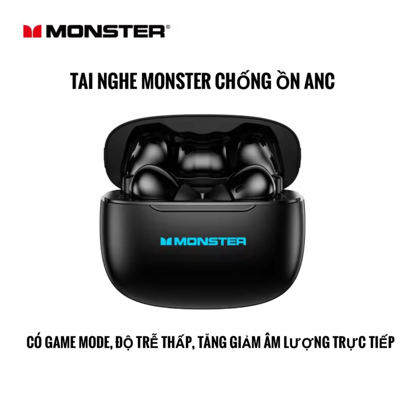 Tai Nghe Bluetooth Monster XKT26 - Chống Ồn ANC - Game Mode - Âm Thanh ...