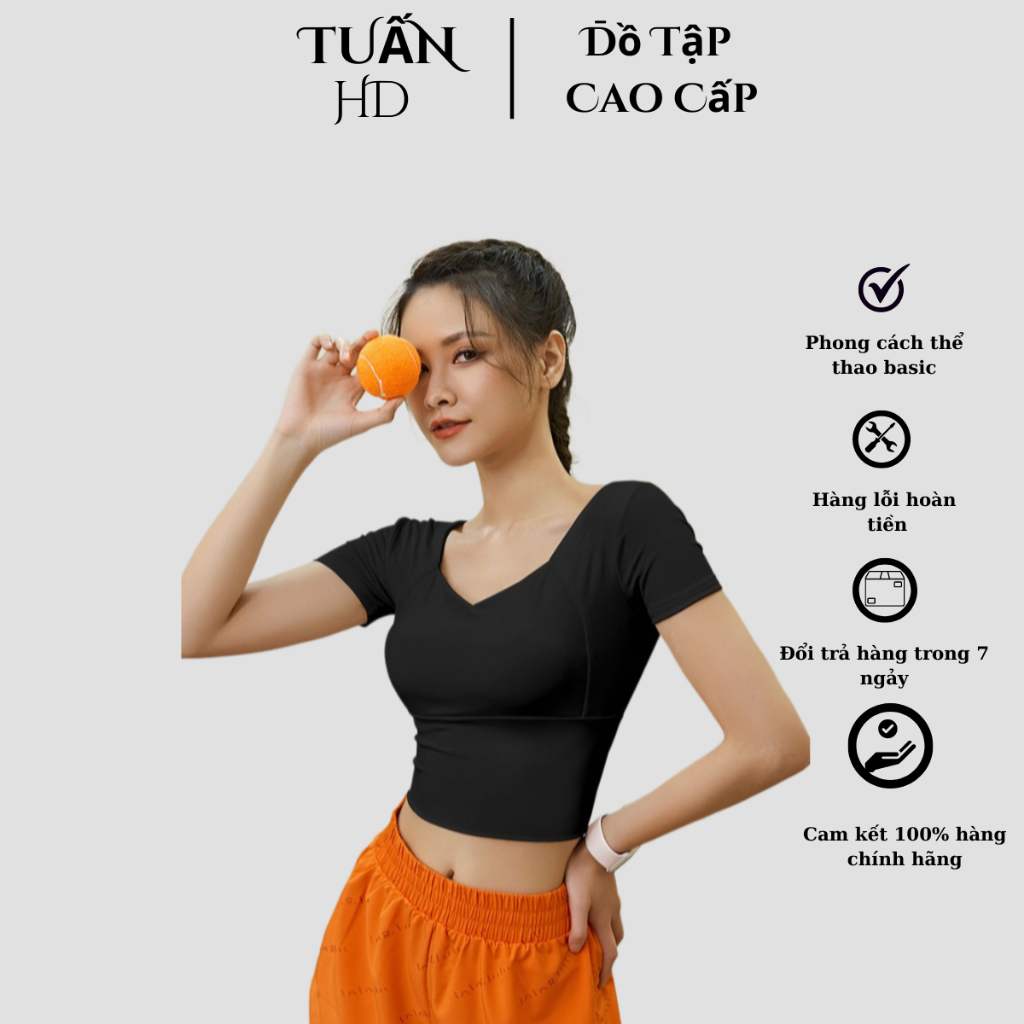 Áo crotop tập gym yoga cổ vuông | Shopee Việt Nam