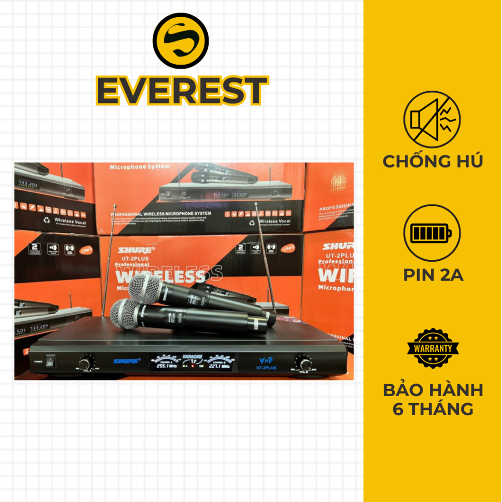 Micro Không Dây UT2 PLUS Thế Hệ Mới Âm Thanh Trong | Shopee Việt Nam