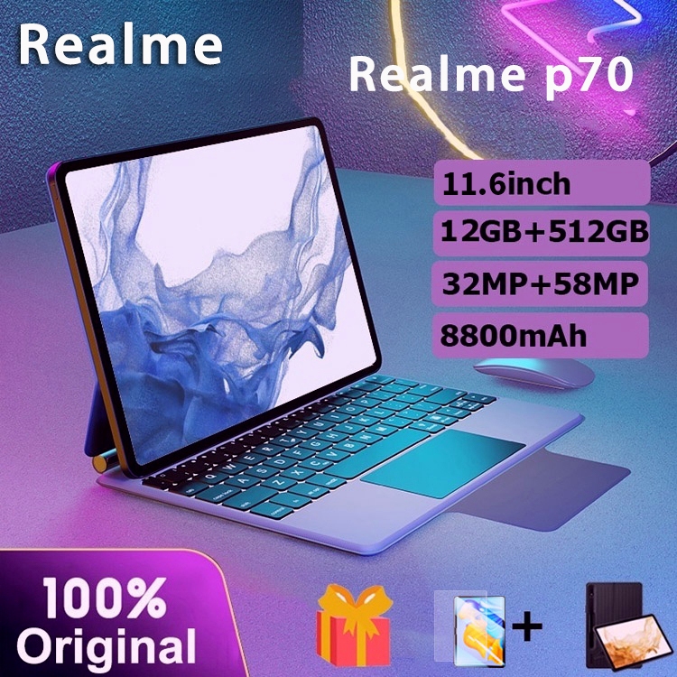 Máy tính bảng Realme p70 | 16GB + 512GB Hai SIM 4G LTE WiFi 2.4/5G ...