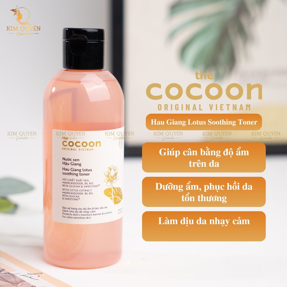 Toner sen Cocoon nước cân bằng da cấp ẩm Nước sen Hậu Giang dành cho da ...