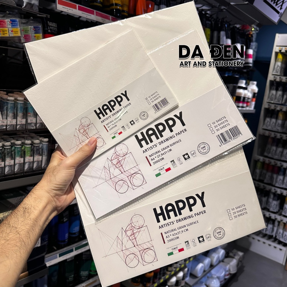 [DADEN] Giấy Vẽ Happy Artist Drawing Paper 200gsm | Shopee Việt Nam