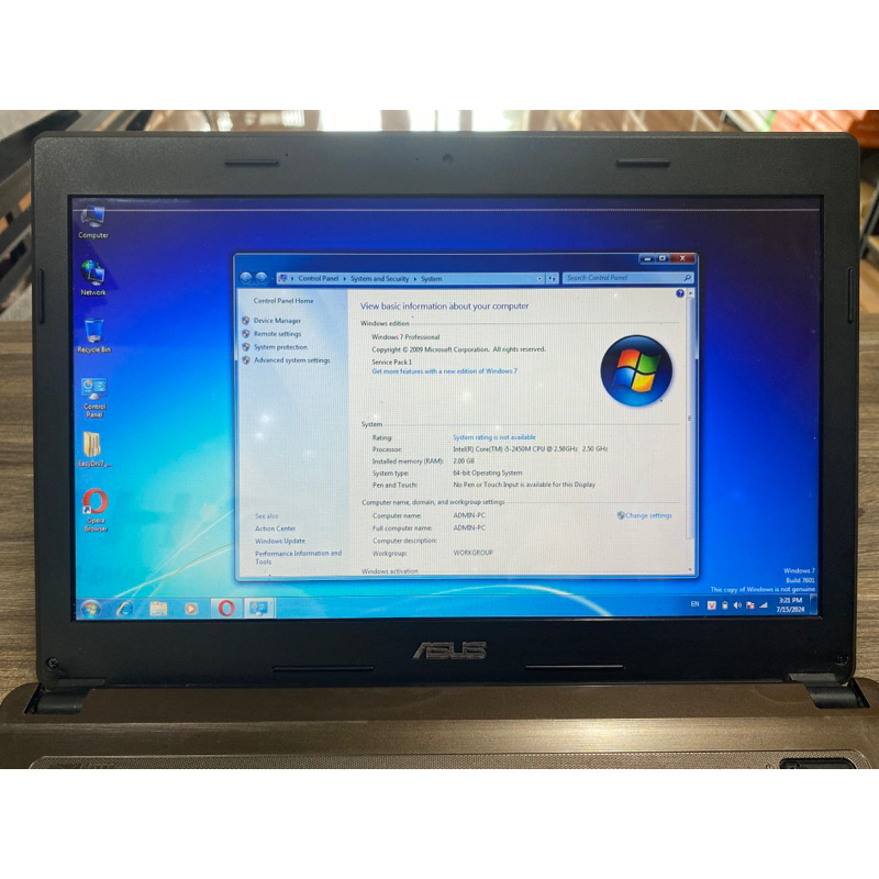 Laptop Asus X44H, Core I5, ram 4, ổ cứng 320GB hiện trạng như ảnh, hoạt ...