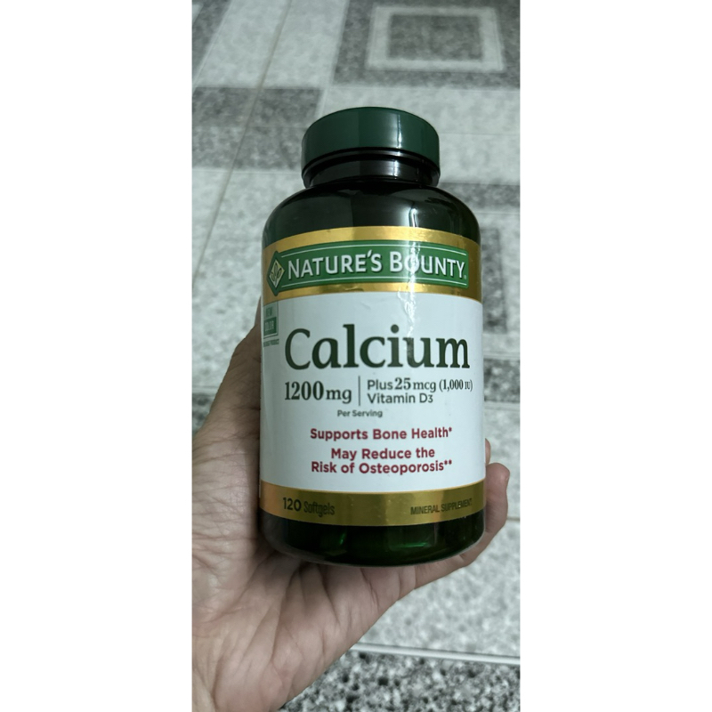 [Date 2027] Nature's Bounty Calcium Bổ Sung Canxi Plus & Vitamin D3 120 ...