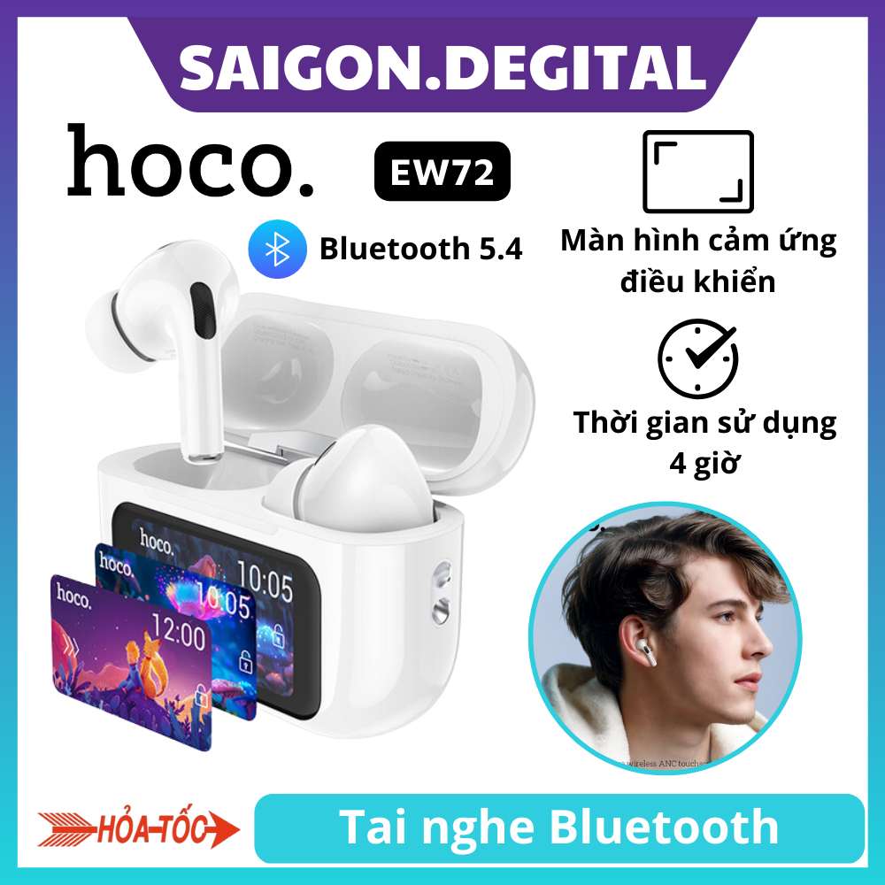 Tai nghe bluetooth Hoco EW72 - Tai nghe nhét tai có mic đàm thoại - Màn ...