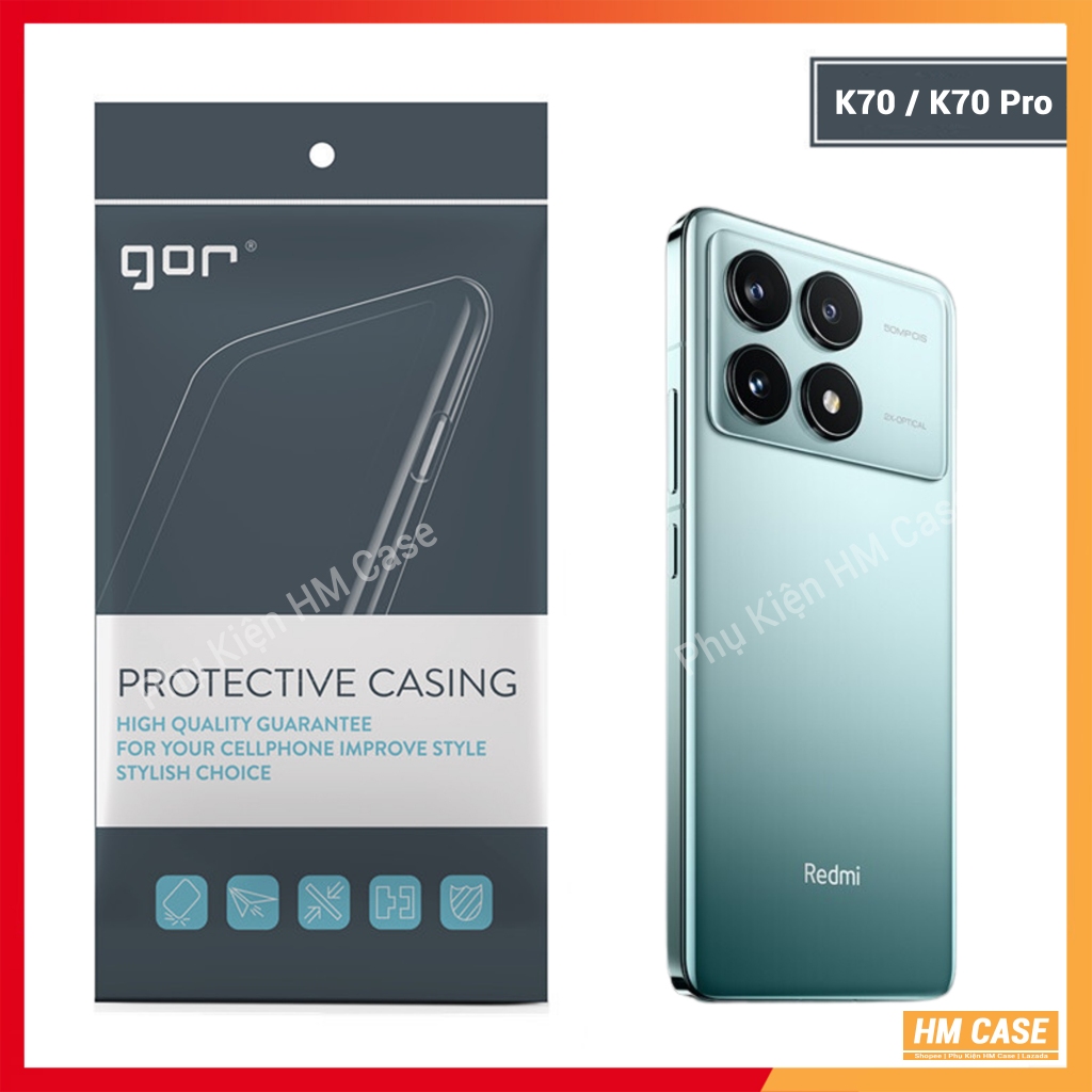 Ốp Lưng Dẻo Gor Redmi K70,K70E,K70Ultra,K60,K60Pro,K60E,K60Ultra,K50,K50 Gaming,K40S,K40 Gaming ...