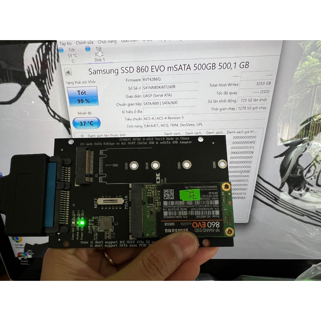 ổ cứng mSATA, M2, M2sata, NVMe các size 2230, 2242, 2280 | Shopee Việt Nam