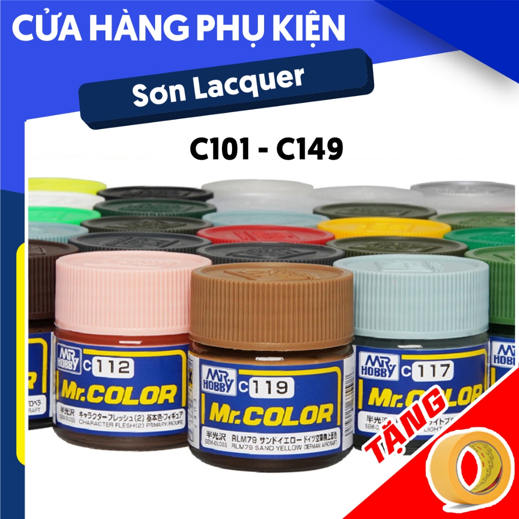 Lacquer ( C101 ~ C200 ) sơn mô hình Mr. Hobby - Mr. Color | Shopee Việt Nam
