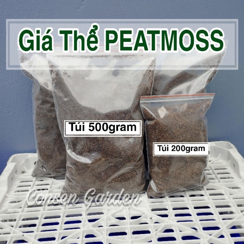 Đất Rêu Bùn Peat Moss Hiệu Peatman Túi 500gram -1kg - Giá Thể Hữu Cơ ...