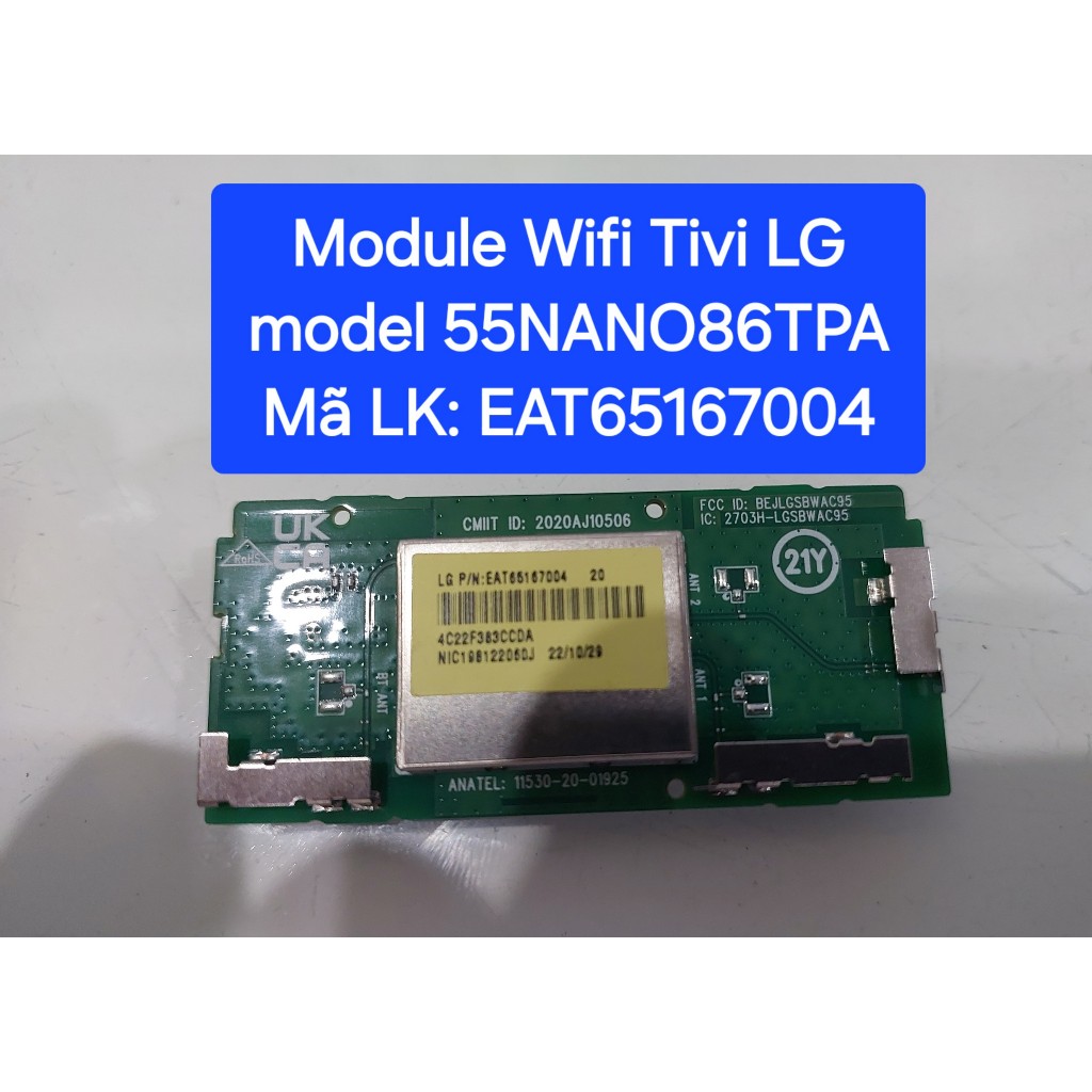 MODULE WIFI + BlueTooth Tivi LG 55NANO86TPA | Shopee Việt Nam