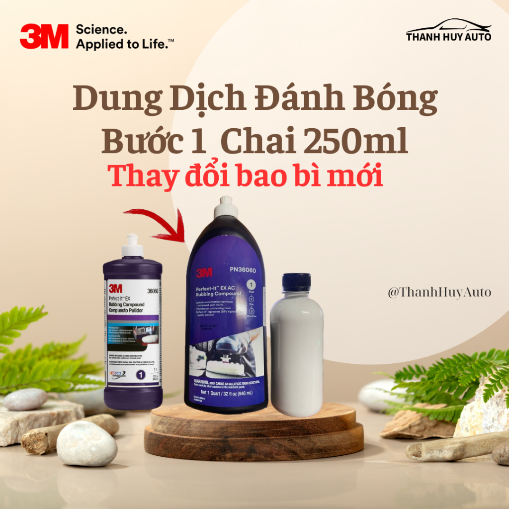 (Thay Đổi Bao Bì) Si gốc nước bước 1 Cao Cấp hãng 3M 36060, Bát đánh ...