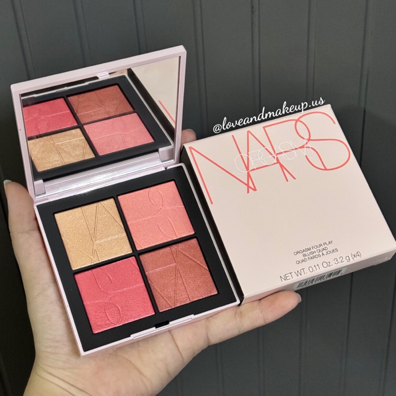(AUTH BILL MỸ) Bảng Má Hồng Highlighter Nars Orgasm Four Play Blush Quad Palette Limited Edition ...