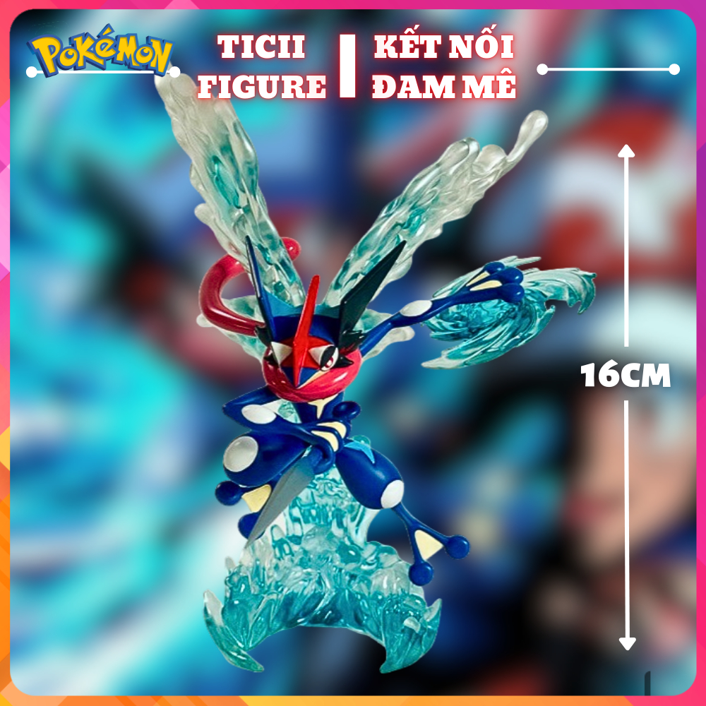 (Có sẵn) Mô hình Pokemon Greninja - Satoshi Gekkouga cao 16cm siêu nét ...