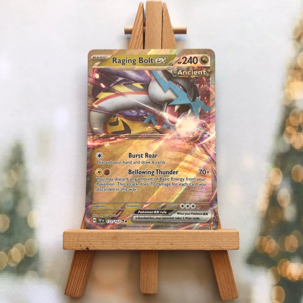 Thẻ hình Pokemon Raging Bolt ex 123/162 - Lá bài Scarlet & Violet ...