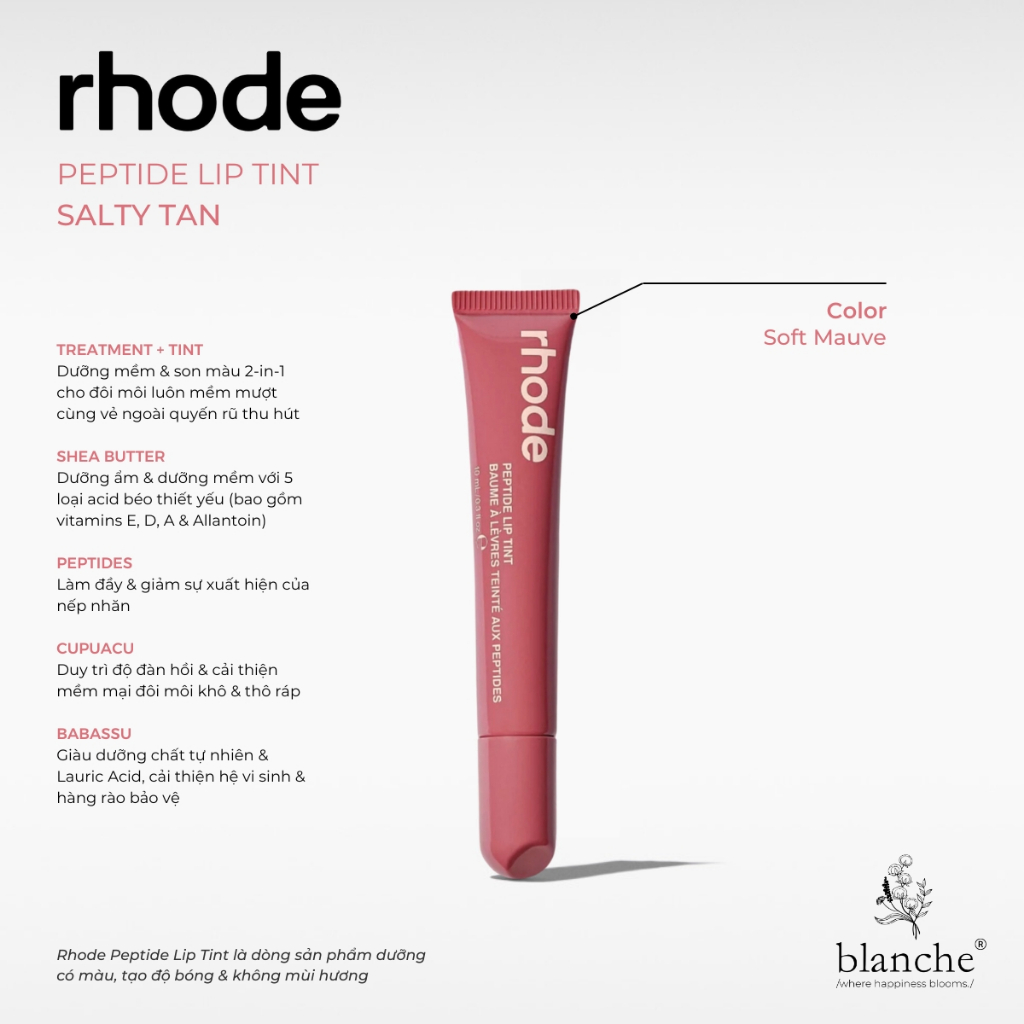 Son Dưỡng Môi Rhode Peptide Lip Tint Shortcake, Peach Pit, Guava Spritz ...