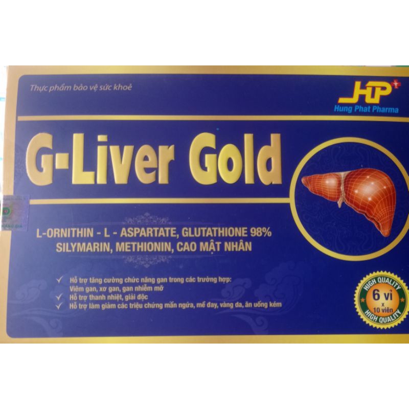 Mát gan, tiêu độc G- Liver Gold hộp 12 vỉ | Shopee Việt Nam