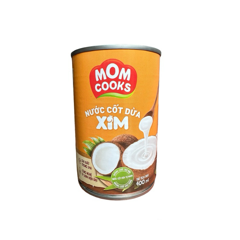 Nước cốt dừa COCO XIM mẫu mới là Mom Cooks nắp giật lon 400ml | Shopee ...