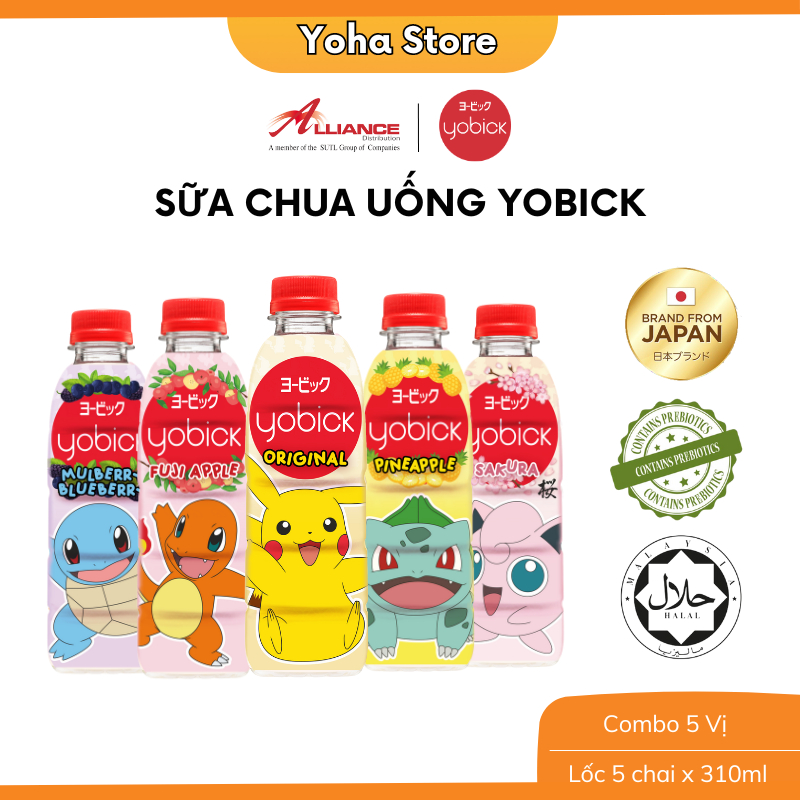 Lốc 6 Chai Sữa Chua Uống Yobick Thương Hiệu Nhật Bản - 6 Chai x 310ml | Shopee Việt Nam