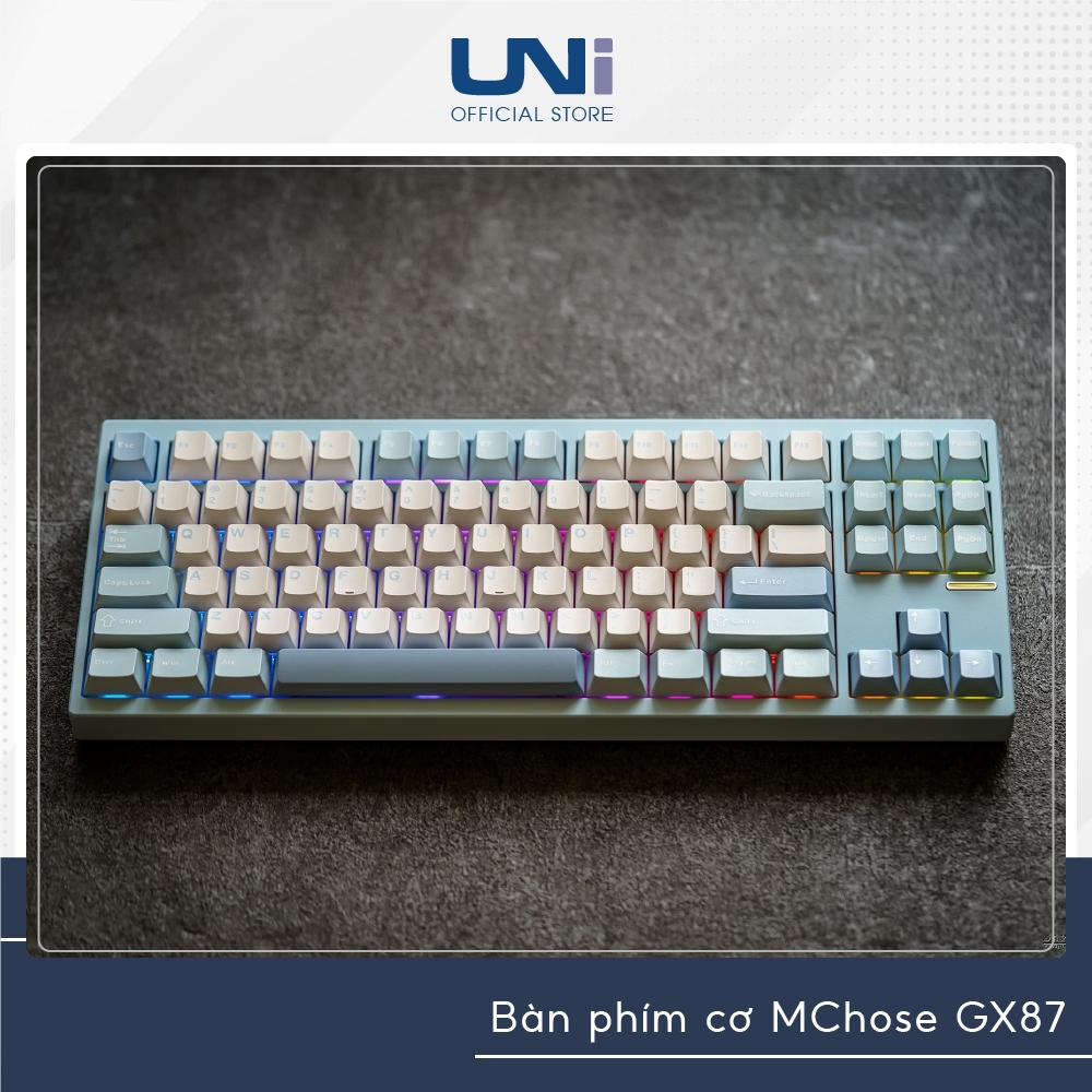 ( SẴN GIAO) - MCHOSE GX87 Aluminum Mechanical Keyboard - Bàn Phím Cơ MCHOSE GX87 - UNI OFFICIAL ...