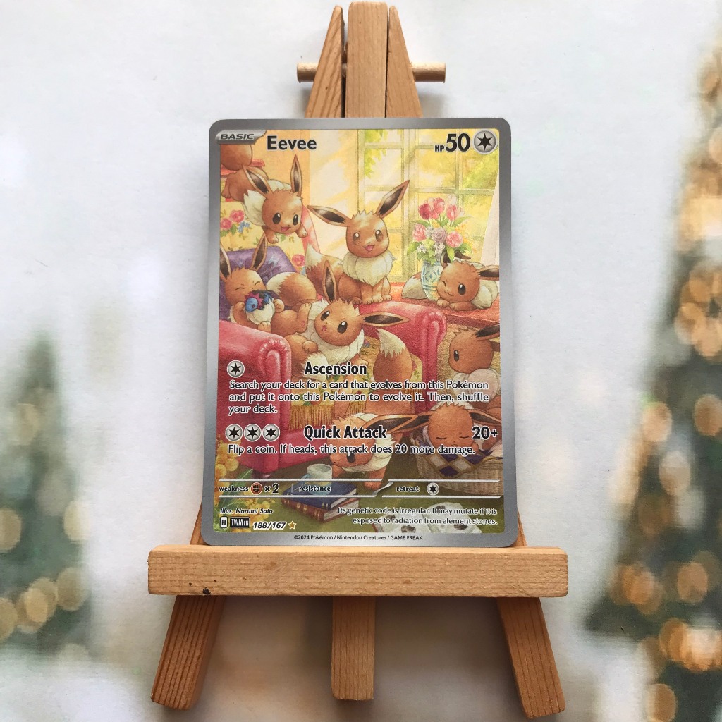 Thẻ hình Pokemon Eevee 188/167 - Lá bài lẻ Scarlet & Violet: Twilight ...