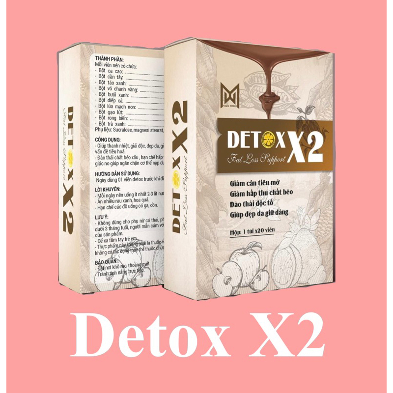 DETOX X2 Sản Phẩm giảm mỡ kết hợp thuốc | Shopee Việt Nam