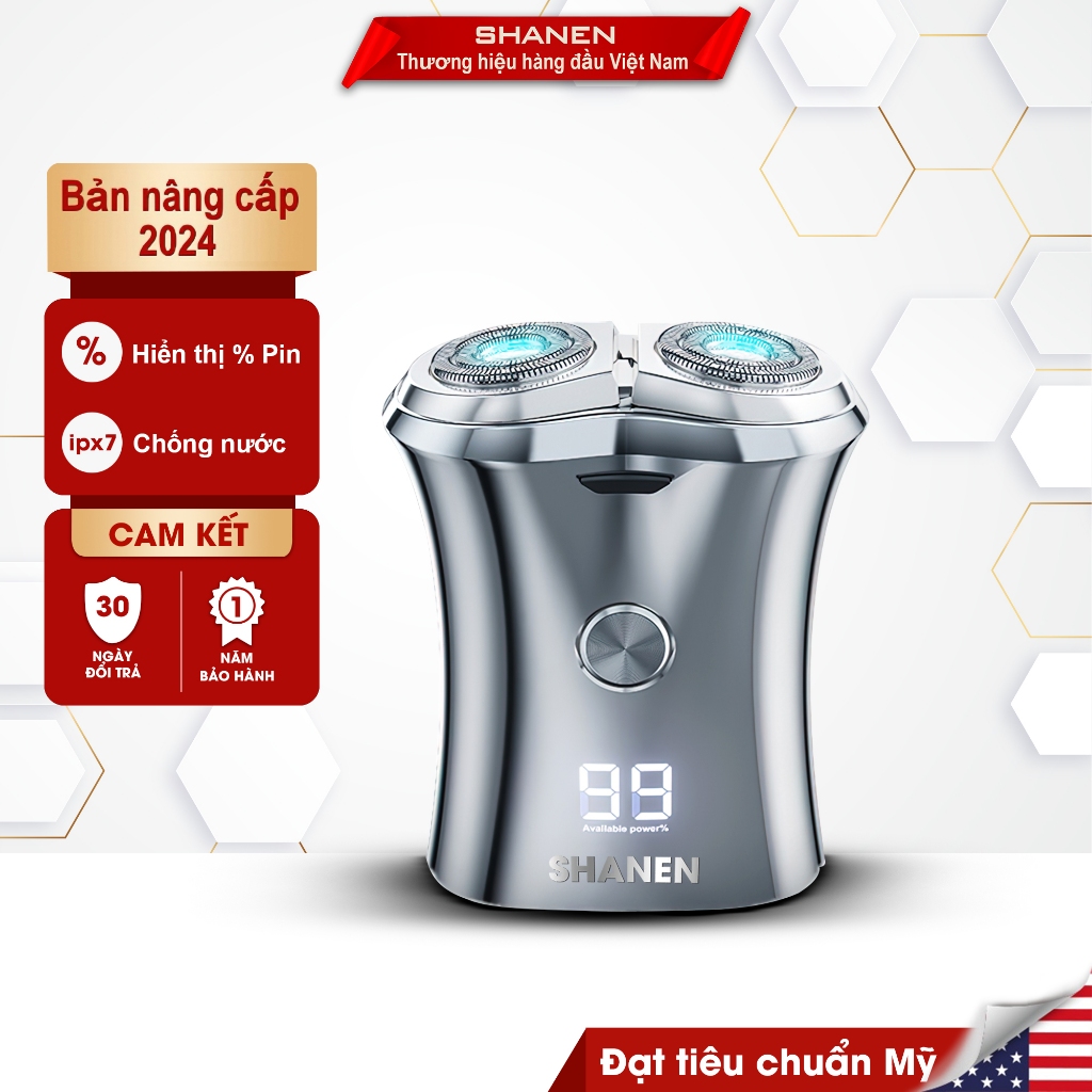 Máy cạo râu mini SHANEN - 218 ,cạo sát, êm, sạc pin nhanh và chống nước ...
