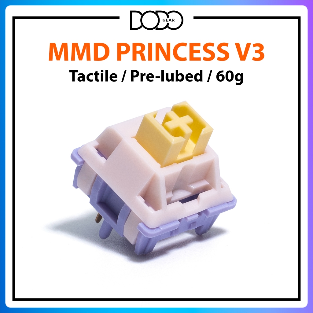 Switch MMD Princess 5 PIN Linear 53g Tactile 60g công tắc bàn phím Switch MMD Princess Linear ...