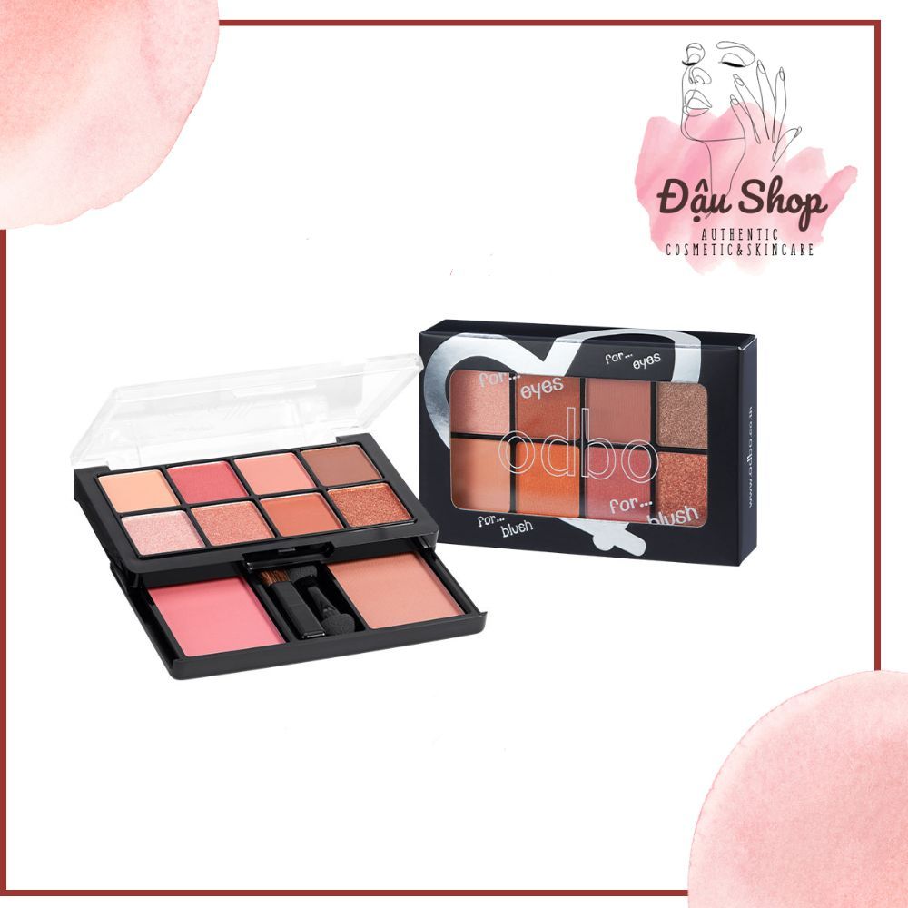 Set Phấn Mắt Má Hồng Odbo Eyeshadow And Blush | Shopee Việt Nam