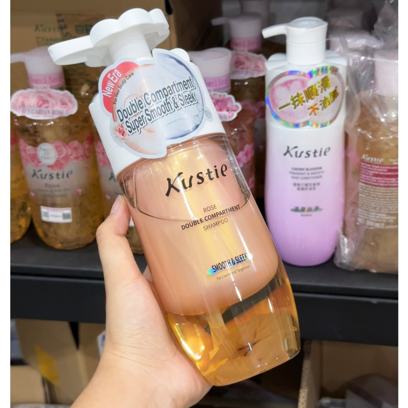 Dầu Gội Kiểm Soát Dầu Mượt Tóc KUSTIE Double Compartment 500ml Chứa ...