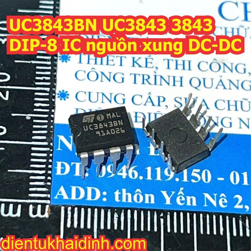 10 con UC3843AN / UC3843BN UC3843 3843 DIP-8 IC nguon xung DC-DC kde5113 | Shopee Việt Nam